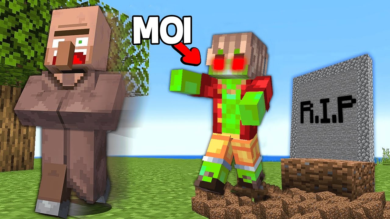 Je suis Devenu un ZOMBIE pour faire Peur au Village ! - YouTube