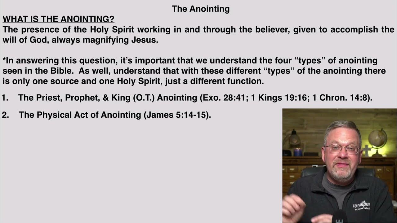 #24 The Anointing of the Spirit: Understanding the Holy Spirit - YouTube