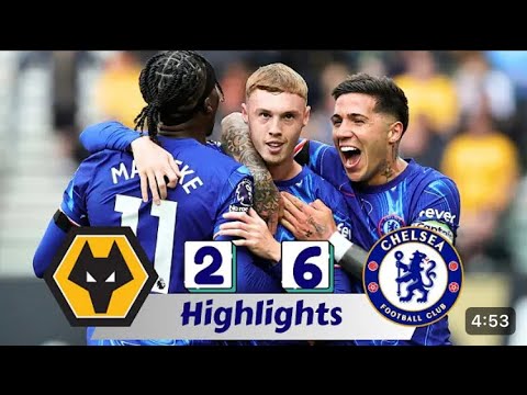 Wolves vs Chelsea highlights today (2-6) #viralvideo #chelsea #wolves # ...