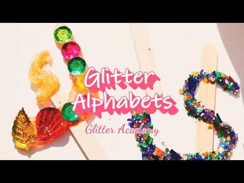10 Alphabet Games & DIY Glitter Arabic Alphabets ألعب و تعلم مع الأحرف البراقة Learn Through Play