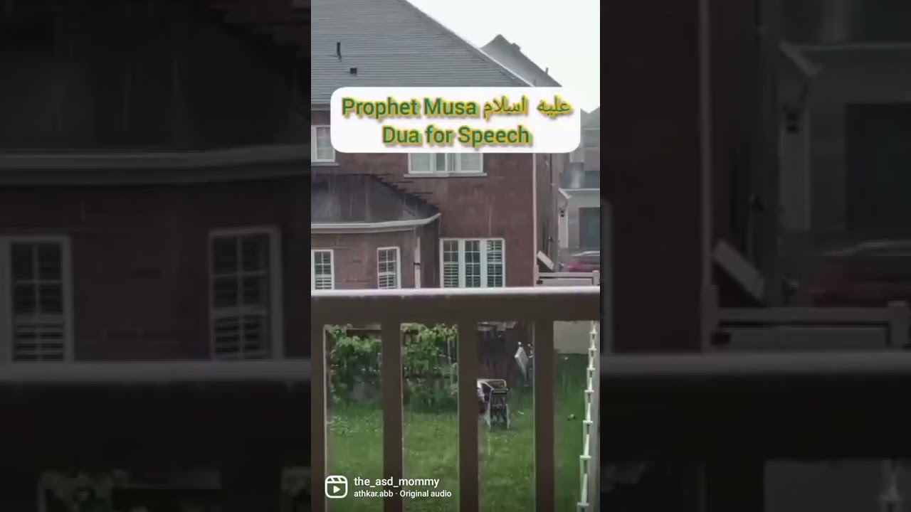 Prophet Musa's عليه اسلام dua for speech #speechdelay # ...