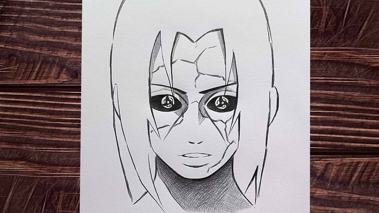 How to draw Edo Tensei Itachi - [Naruto] | Anime sketch | Easy to draw ...
