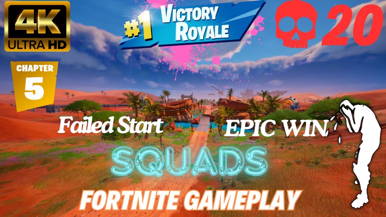 Zero Build Victory Royale - EPIC FINAL - 20 Eliminations SQUADS ...