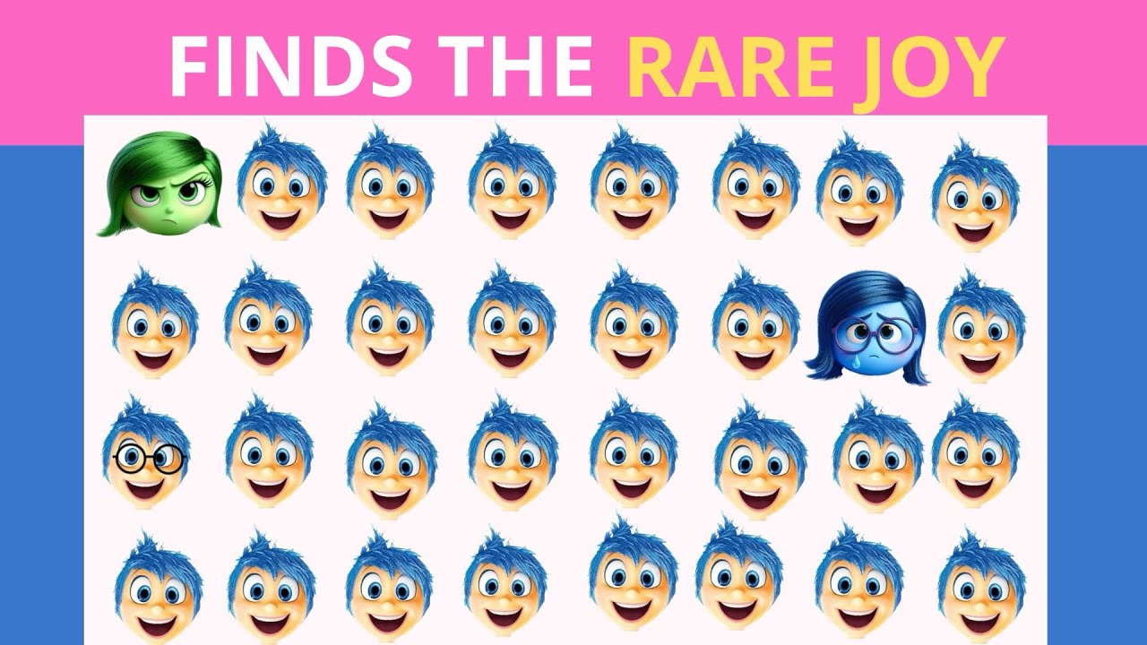 Find the Rare Emoji - Inside Out 2 | Levels Easy, Medium, Hard - YouTube
