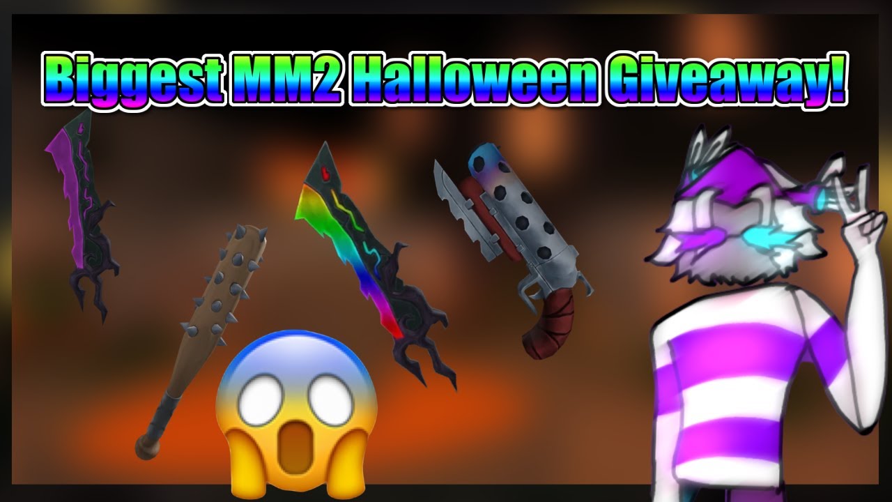 Biggest MM2 Halloween Giveaway! - YouTube