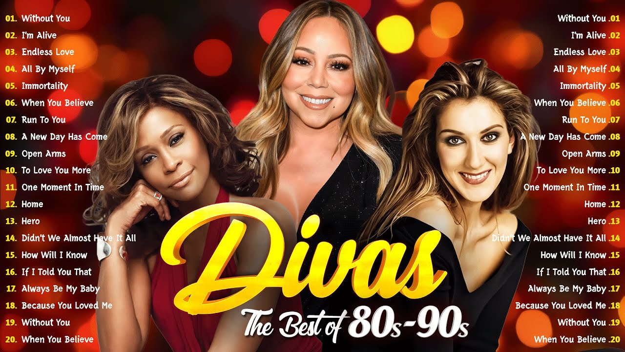 The Best Songs Of The World's Divas💕Celine Dion, Whitney Houston ...