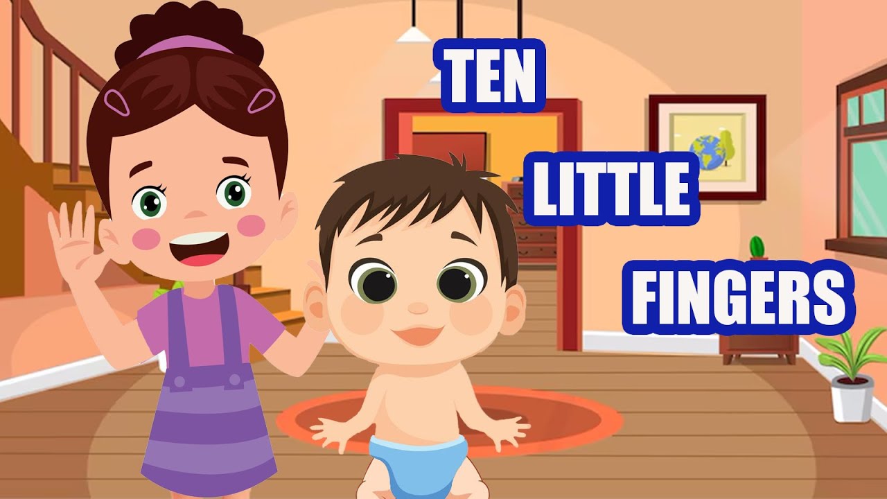 Ten Little Fingers | Kids & Nursery Rhymes | Sing Along Song - YouTube
