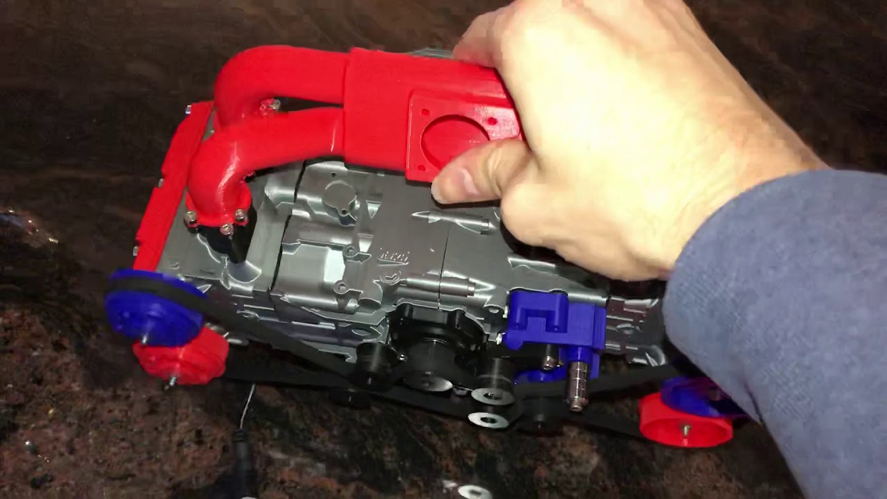 Subaru EJ20 3D printed engine model - YouTube