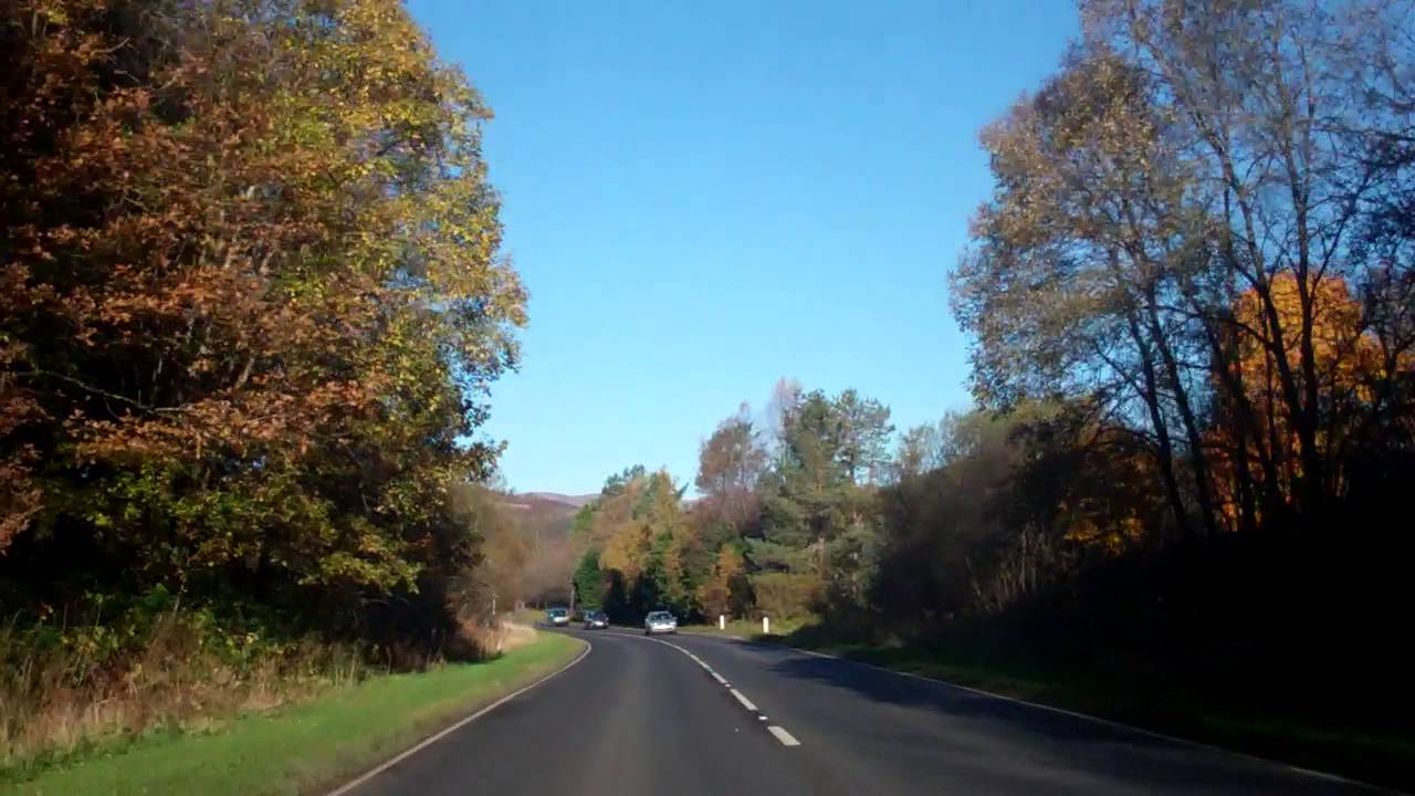 Autumn Drive To Callander Trossachs Scotland - YouTube