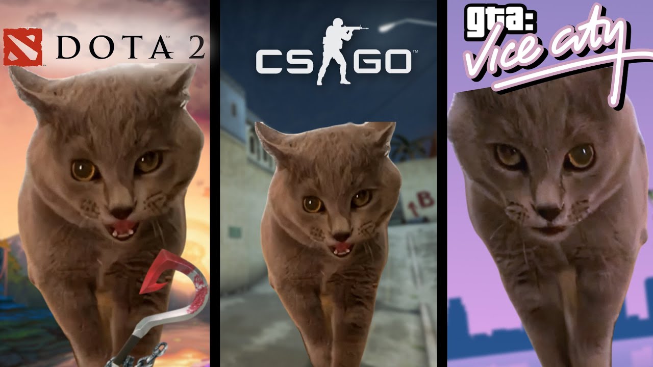 Alugalug Cat in popular games - YouTube