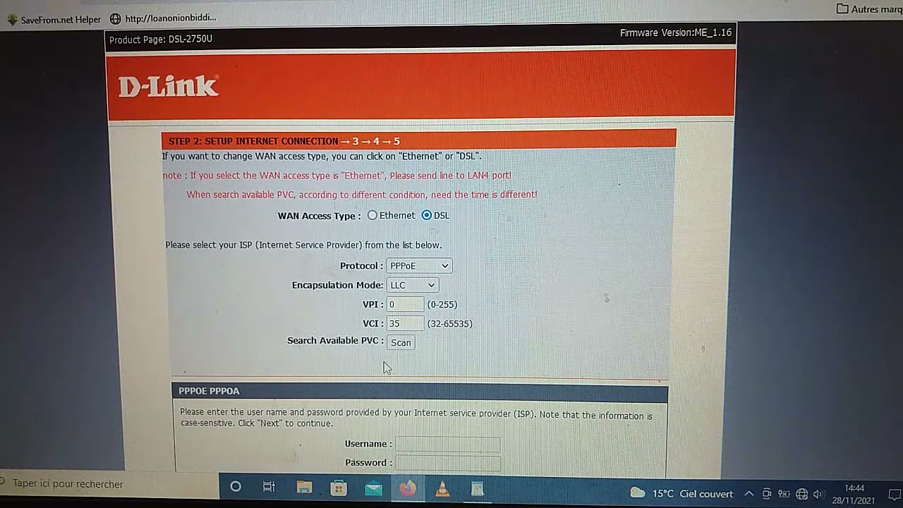Configuration Wifi D LINK DSL 2750U MarocTelecom طريقة فورمات الروترضبط ...