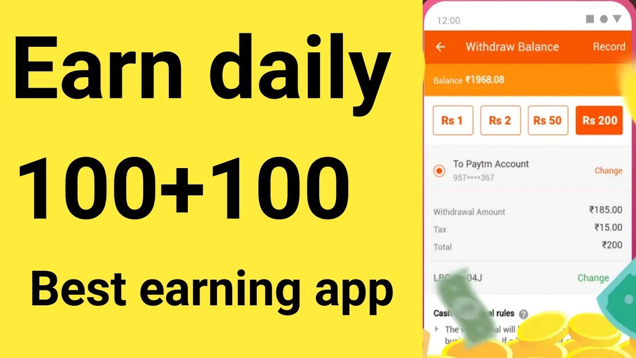 Top 5 earning app! Best 5 earning app! Earning app in India! Earn daily ...