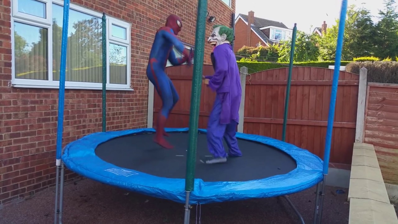 Spiderman Jumping on Trampoline | Joker Died or Alive | Incredibile ...