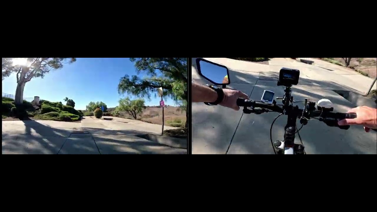 GoPro Multicam Back Road Bike Ride - 2 Cam in Split screen Ultra-Wide ...