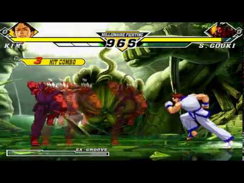 MUGEN KOF 2002 UM KIM CVS2 VS SHIN GOUKI CVS2 STAGE CVS GOUKI - YouTube