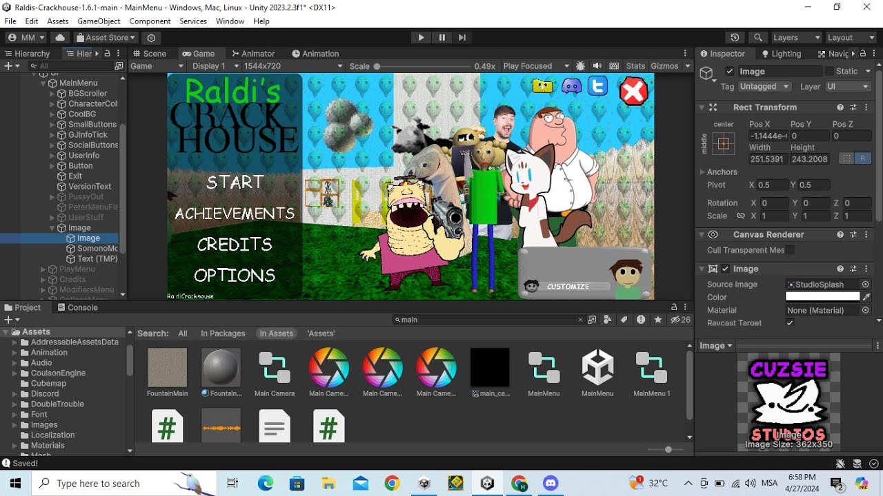 (Preview) Raldi's Crackhouse V1.6.1 Android Port Credits to @cuzsie (I ...