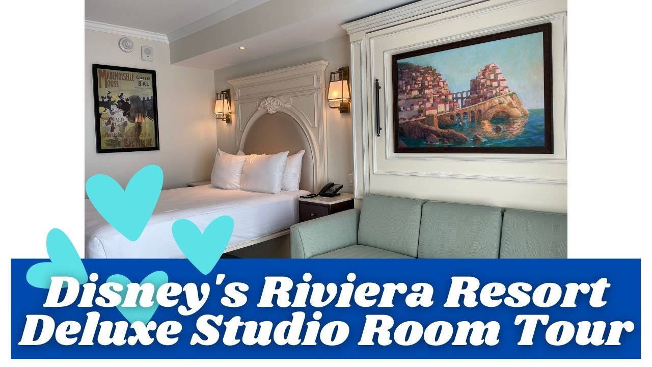 Disney's Riviera Resort Deluxe Studio Room Tour | Disney Vacation Club ...