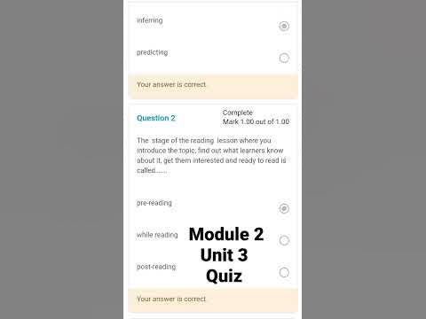 EaSTE| Training |QAED training App Module 2 | unit 3|Quiz - YouTube