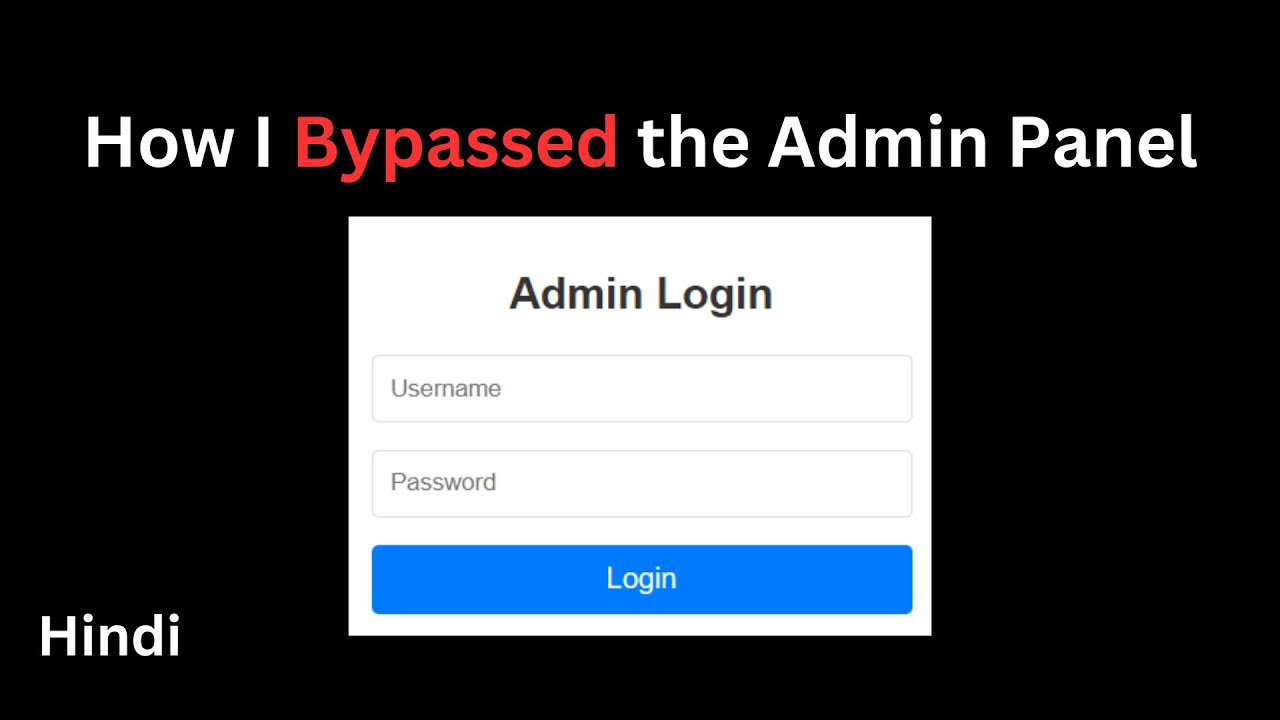 Blind SQL 💉 Injection: How I Bypassed the Admin Panel - YouTube