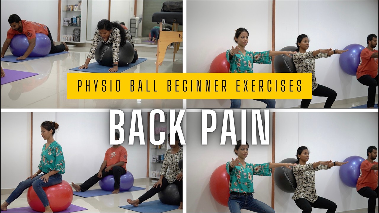 Physio Ball exercises for low back pain - YouTube
