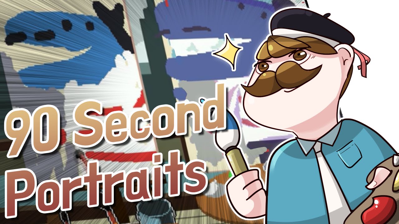 【지누】 초스피드로 그림을 그려주자 - 90초 초상화 : 90 Second Portraits - YouTube
