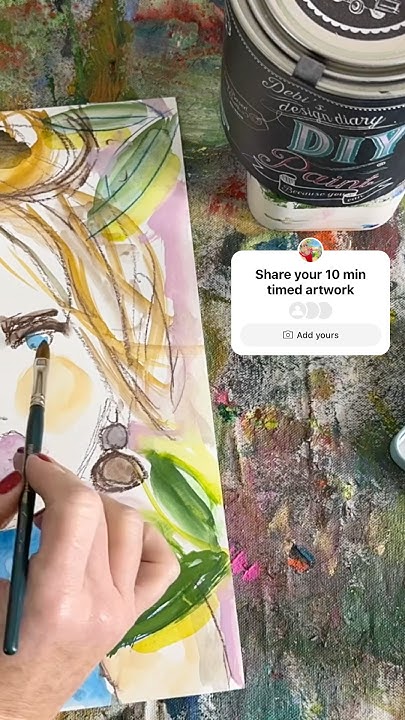 Daily art challenge- 10 minute quick sketch/ watercolor - YouTube