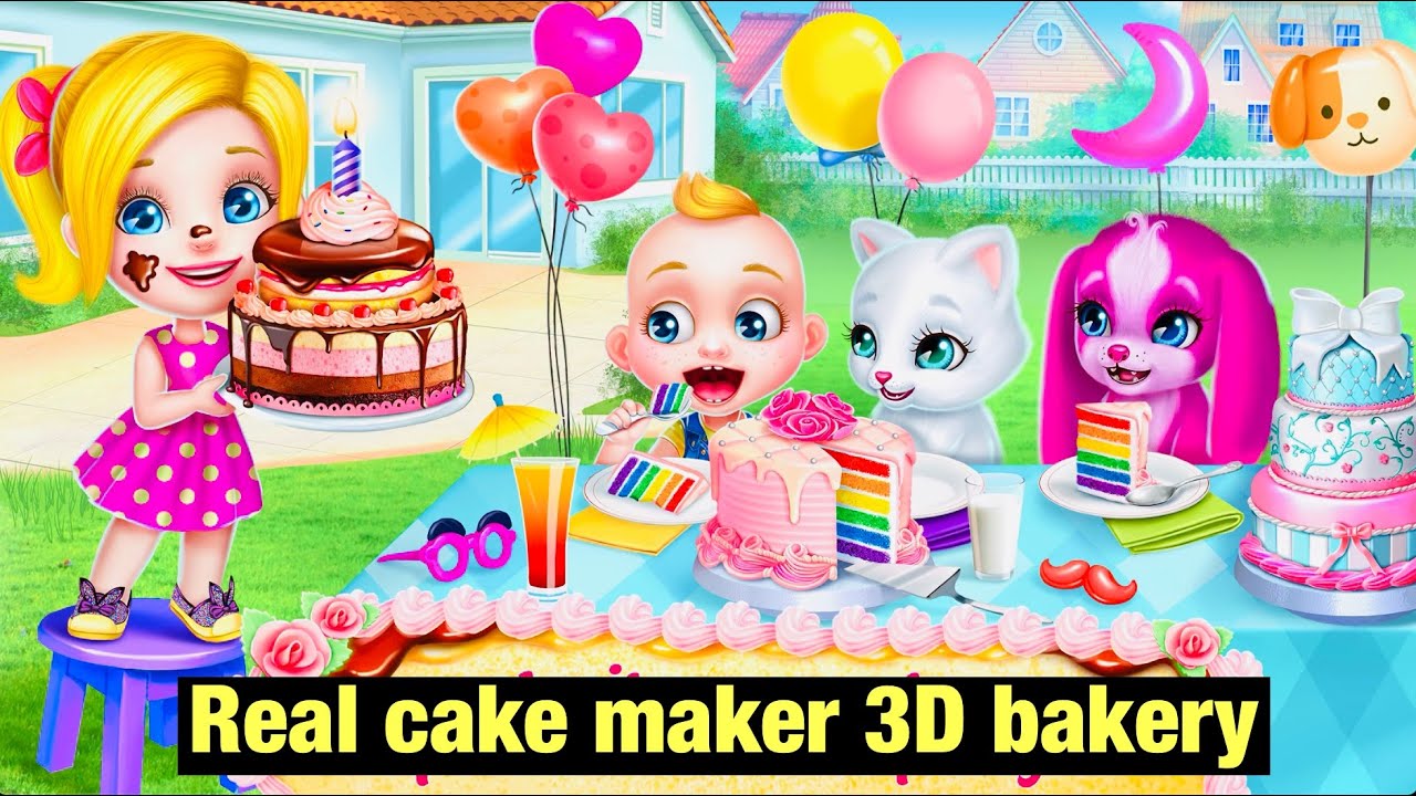 Real Cake Maker 3D Bakery Android Ios Gameplay - YouTube