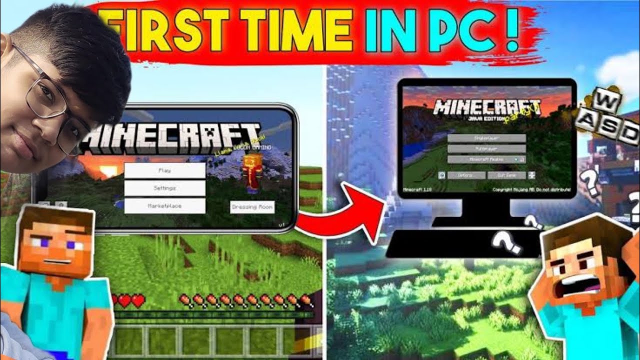 playing Minecraft in Java edition for first time || Java Minecraft Survival ep-1 - YouTube