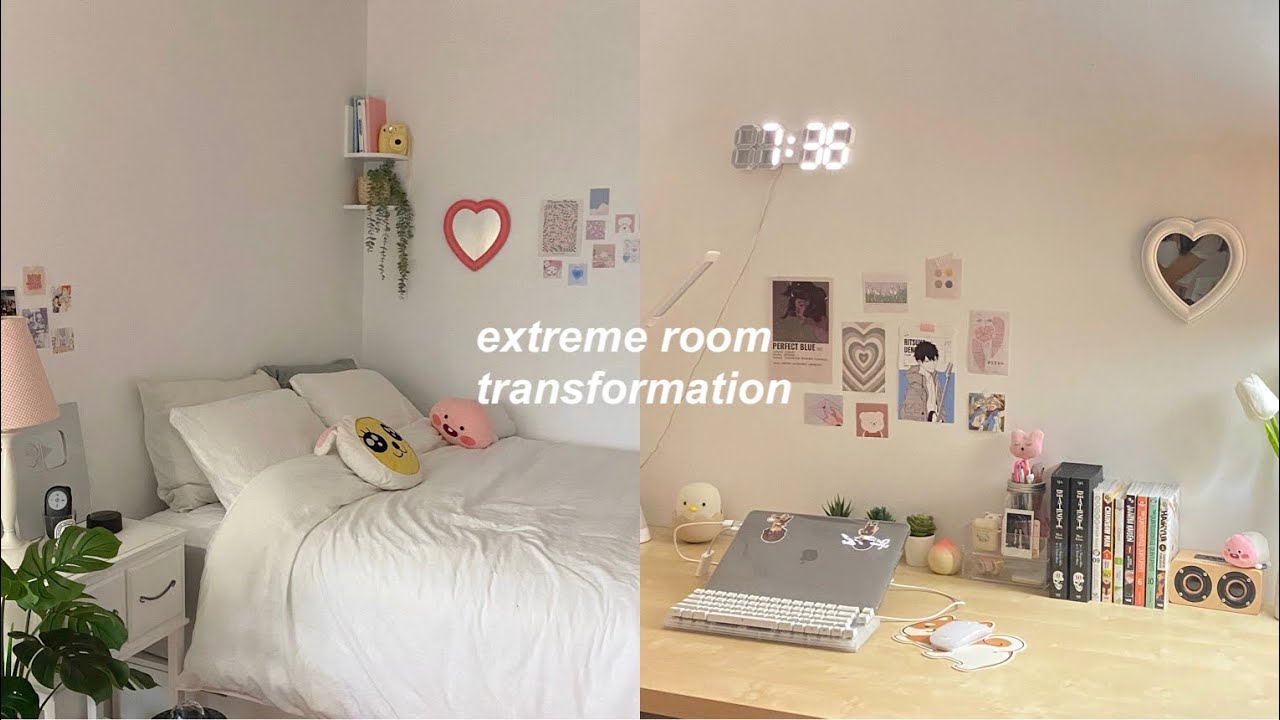 EXTREME room transformation + tour: aesthetic, pinterest, minimalistic ...