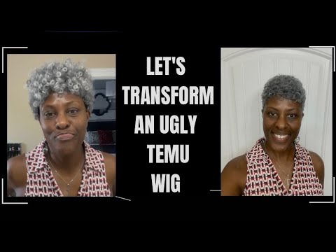 How to take a Temu wig from totally ugly to super cute. And making your ...