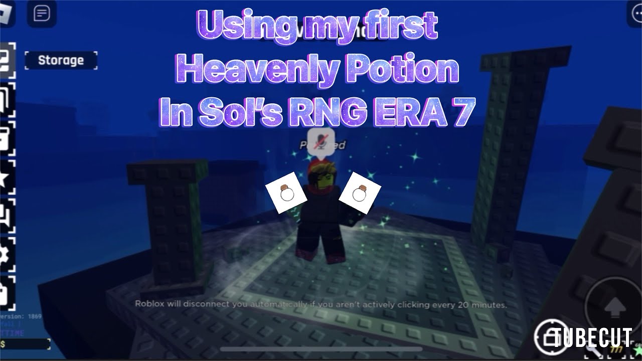 Using my first heavenly potion in Sol’s RNG - YouTube