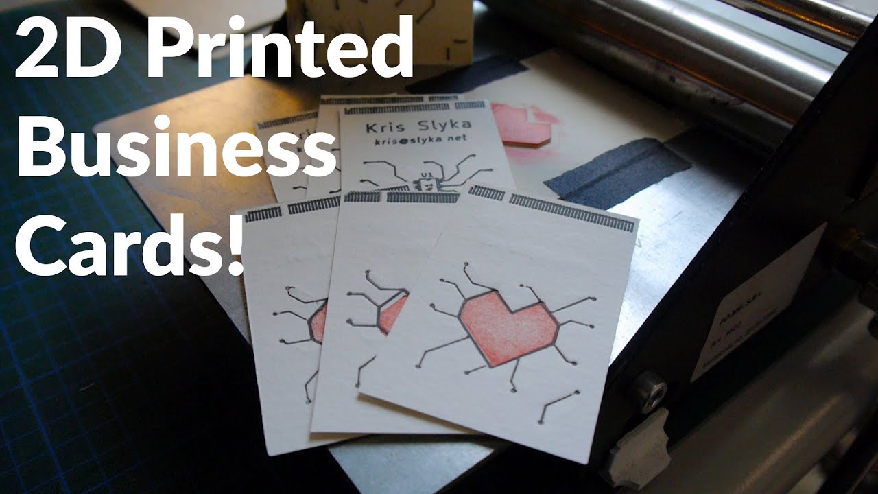 I made 3D Printed Letterpress Business Cards! - YouTube