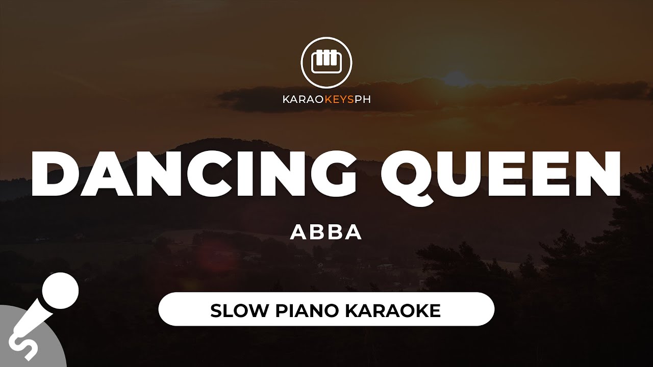 Dancing Queen - ABBA (Slow Piano Karaoke) - YouTube Music