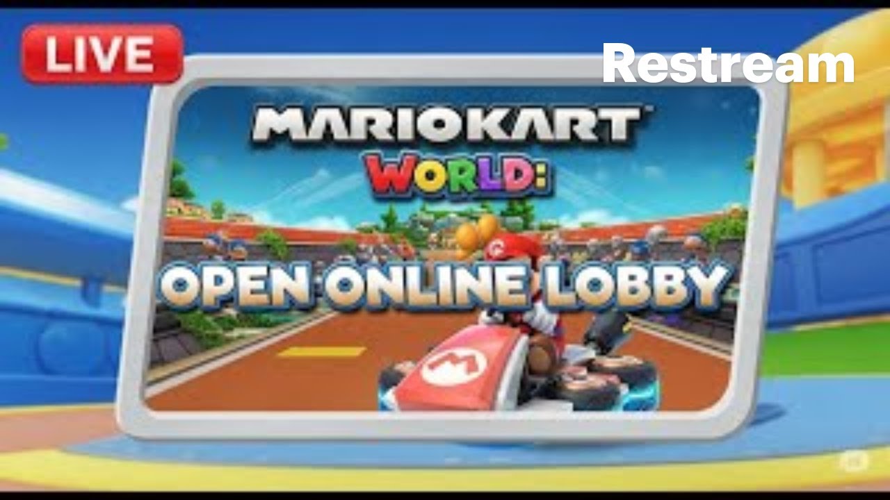 🔴Mario Kart World OPEN ONLINE LOBBY with discord and viewers! Going for ...