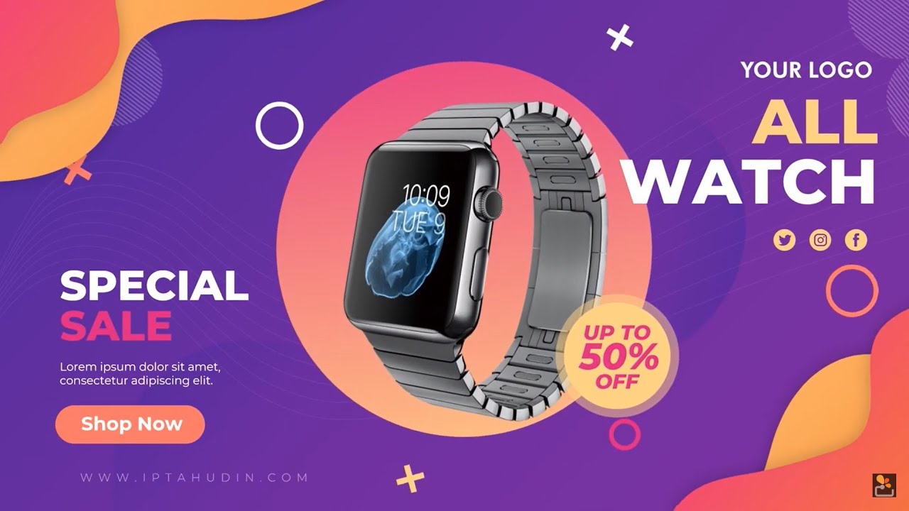 Iklan Produk Elektronik Watch, Jam Tangan, Alat Hitung Elektronik Cepat ...