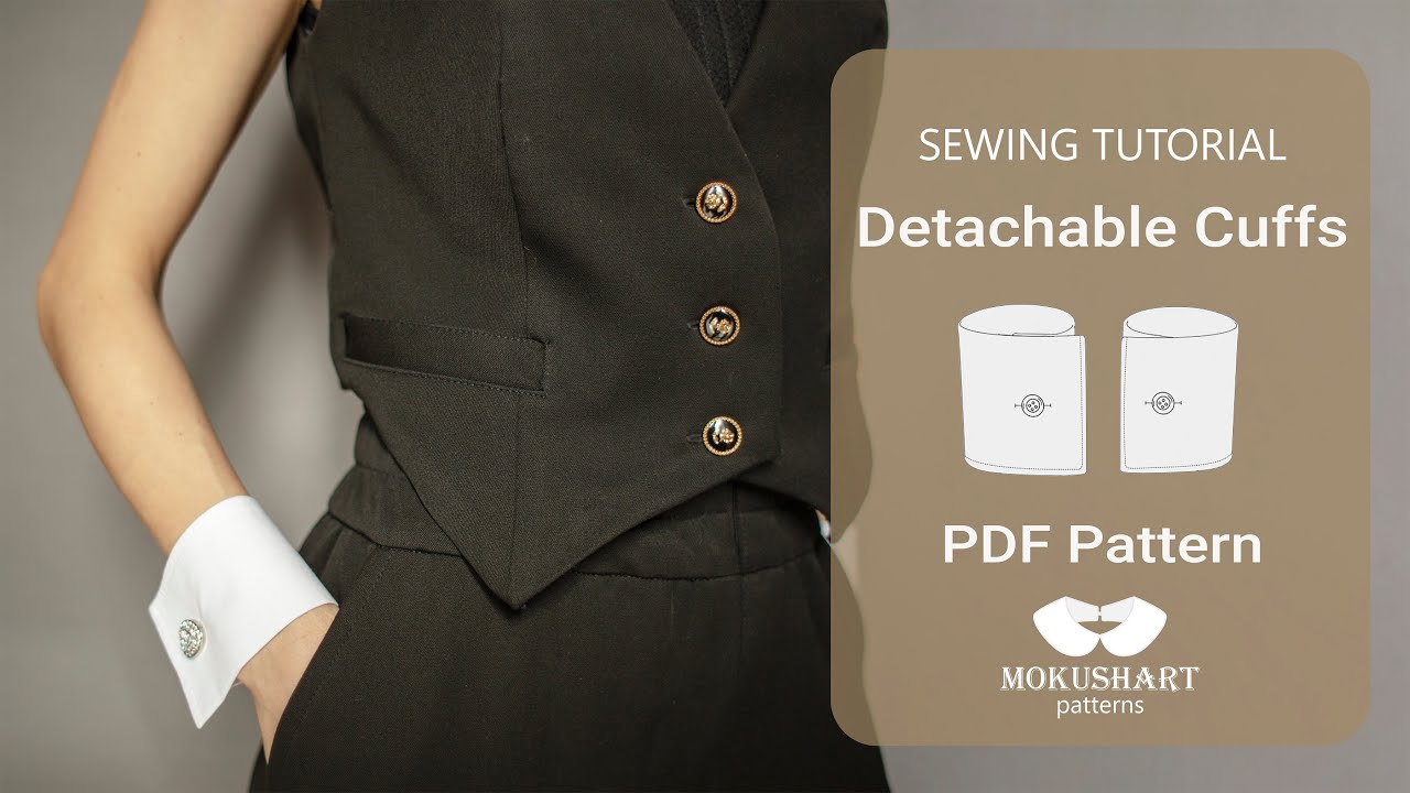 Detachable Cuffs: The DIY Sewing Project You NEED - YouTube