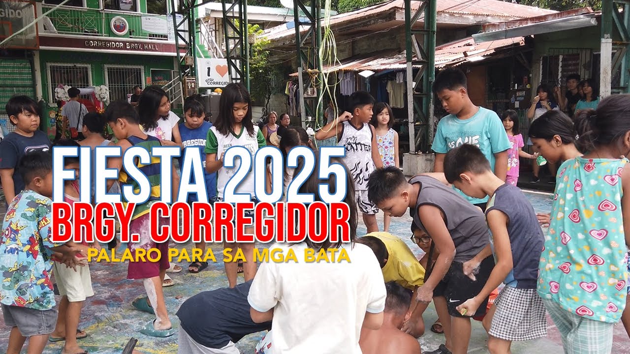 Brgy. Corregidor Fiesta 2025 - Palaro para sa mga Bata - YouTube