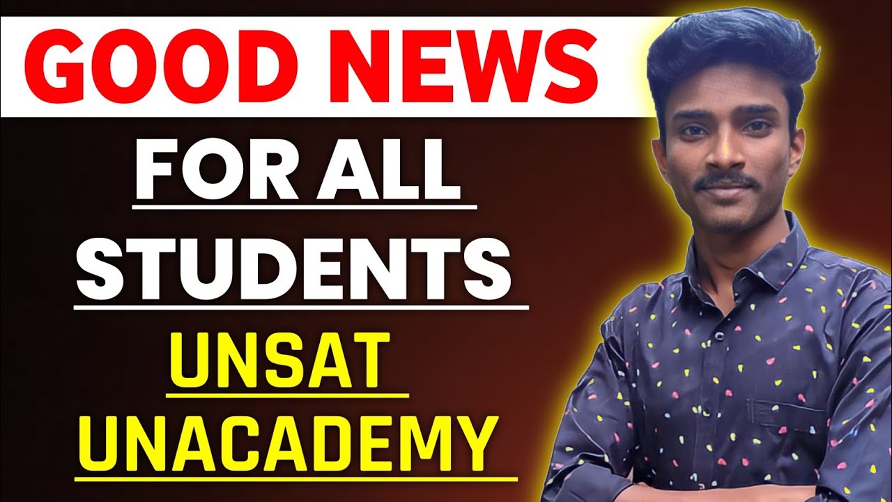 ⏺️ GOOD NEWS|| UNACADEMY NATIONAL SCHOLARSHIP ADMISSION TEST|| #unsat # ...
