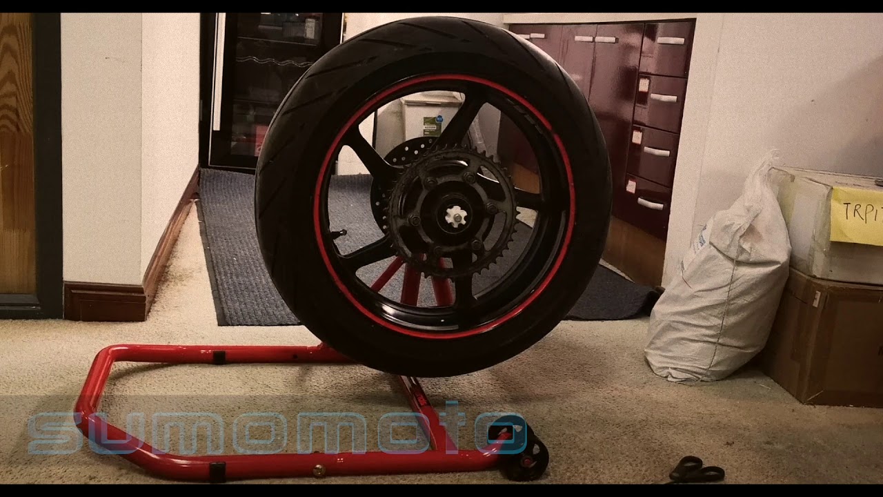 wheel balancer kit for side stand- fits all brands - YouTube