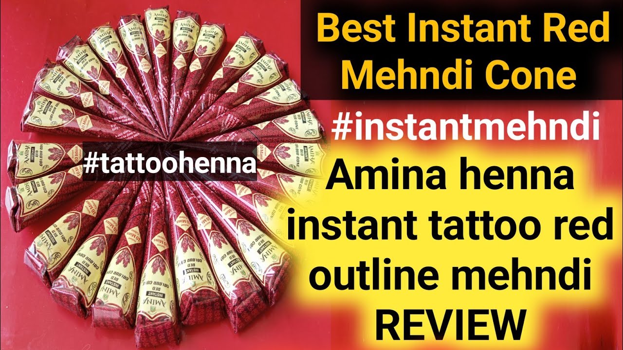 Best instant henna tattoo paste | Red instant mehndi | Amina henna ...