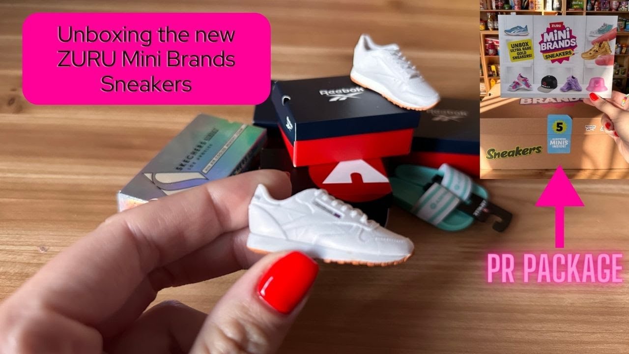 Unboxing ZURU Mini Brands Sneakers! new mini toys - YouTube