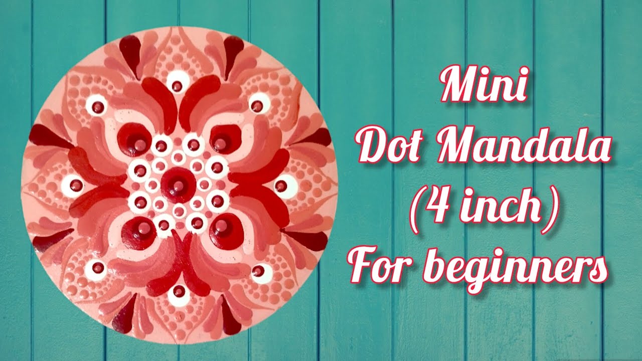 Mini dot mandala art || Dot mandala art for beginners || Peace of mind ...