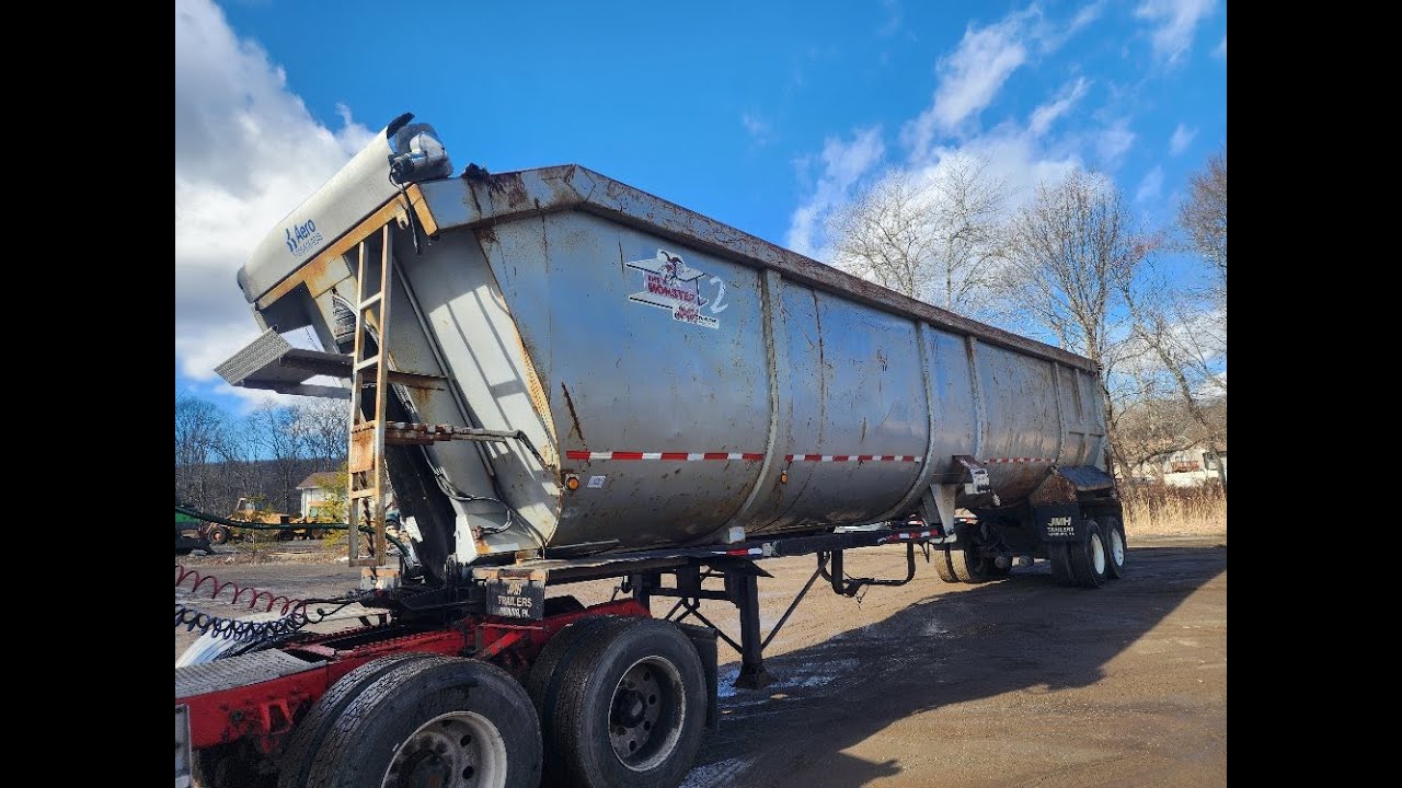 JMH Monster II End Dump Scrap Trailer - 90 Yard, 80,000lb, Single Point ...