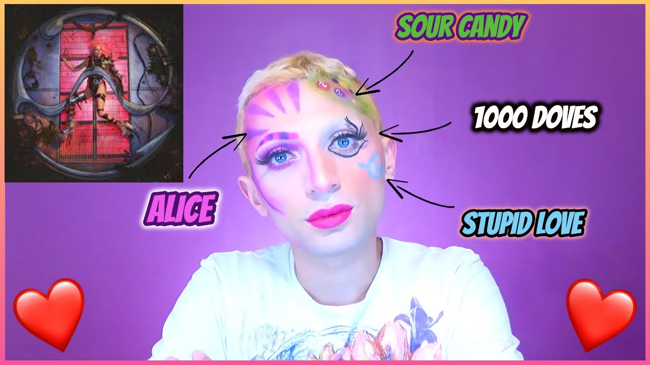 Lady Gaga Chromatica Makeup look inspired (Alice, Sour Candy, Stupid ...