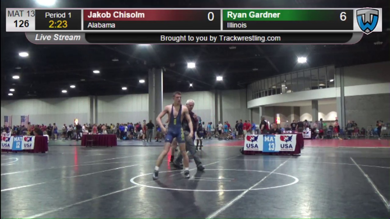 2089 Cadet Men 126 Jakob Chisolm Alabama vs Ryan Gardner Illinois ...