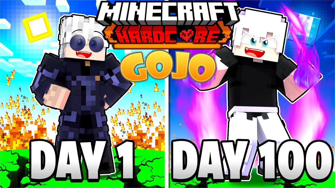 I Survived 100 Days as SATORU GOJO in Jujutsu Kaisen Minecraft! - YouTube