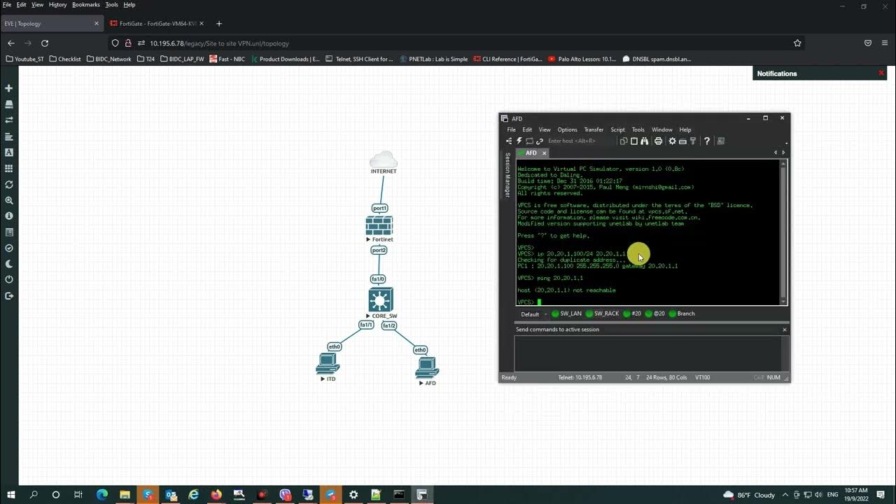 How to Setup Fortigate Firewall to Access The Internet - YouTube
