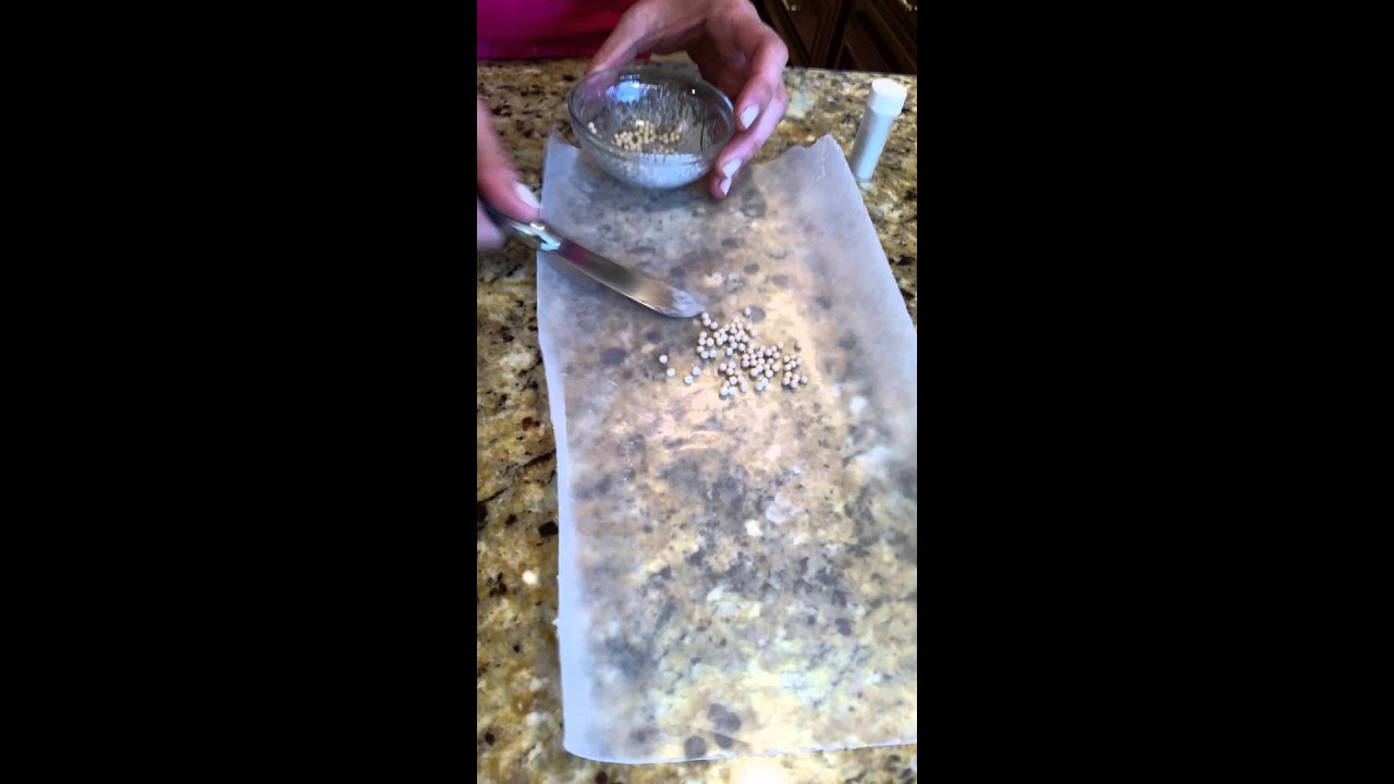 How to make edible pearls for cake decorating- Sweet Samantha - YouTube