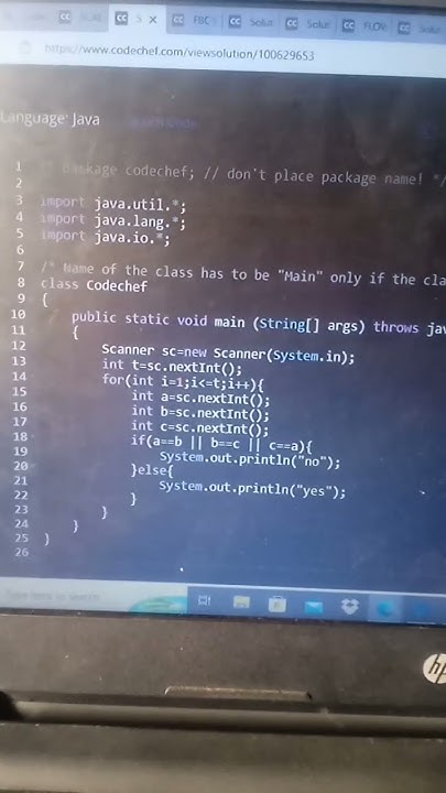 Scalene Triangle/ Codechef solution - YouTube