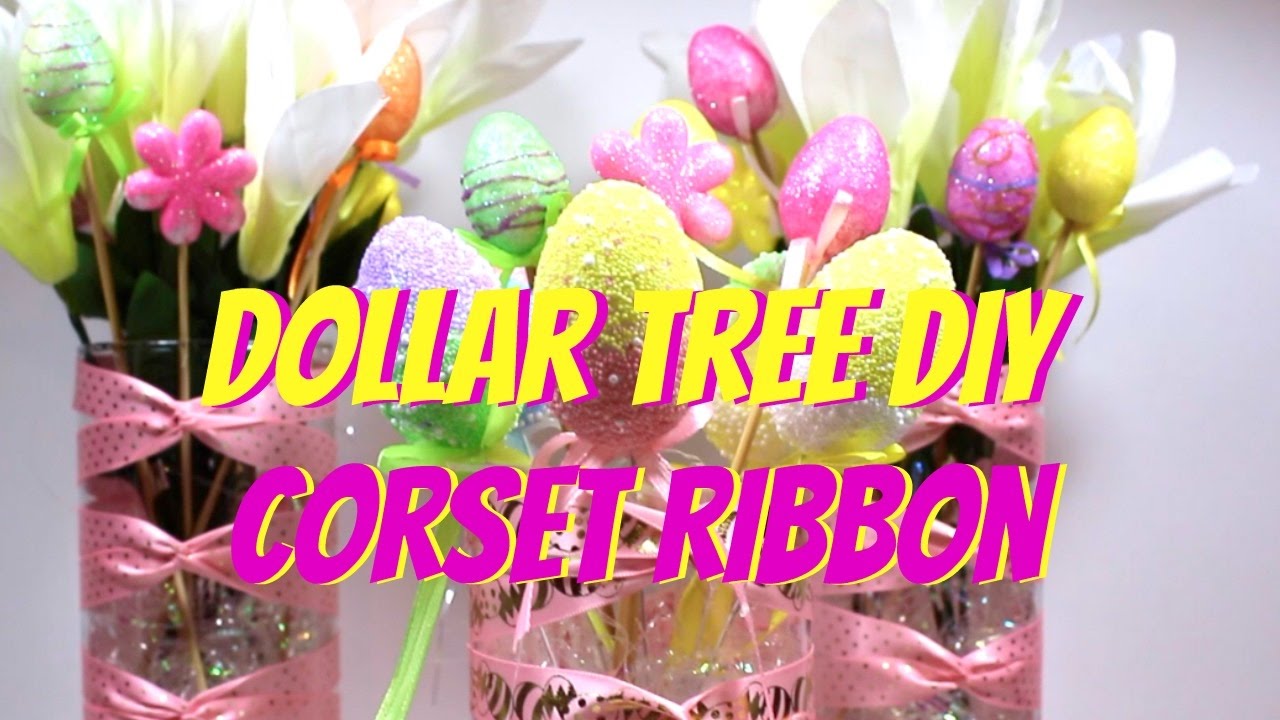 DIY Elegant Ribbon French "Braid" Vase | Dollar Tree DIY | Hip 'n ...